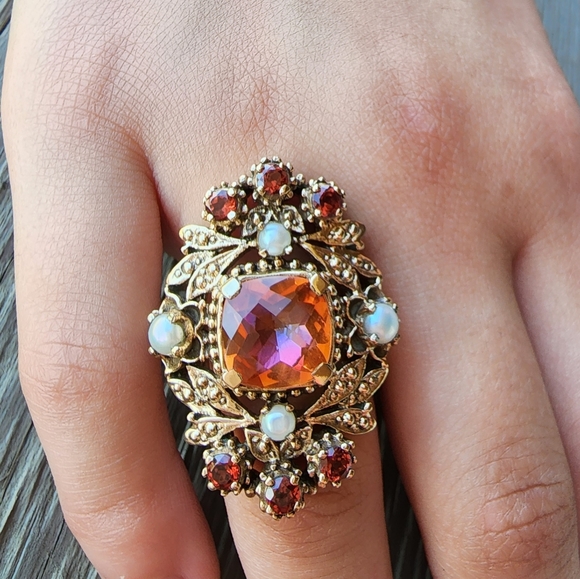 Nicky Butler | Jewelry | Nicky Butler New Honey Quartz Garnet Pearl ...